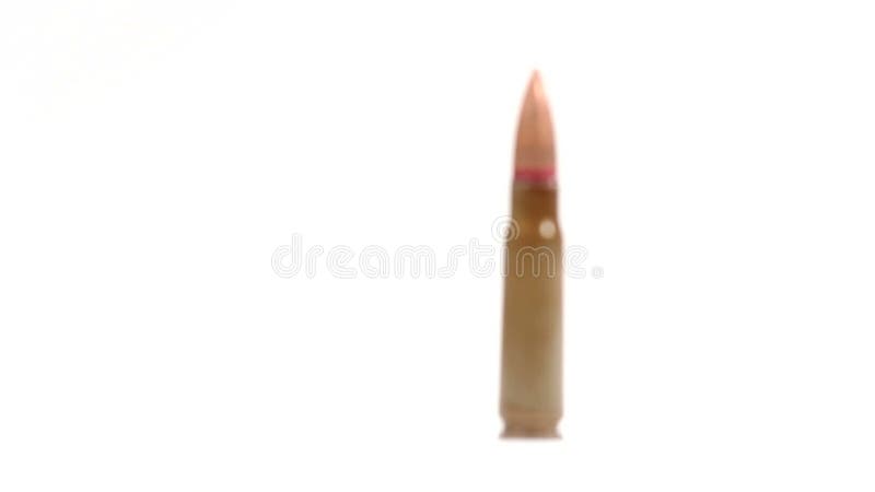 AK-47 Ammunition 7,62x39mm, Defocus from the Foreground on a Single ...