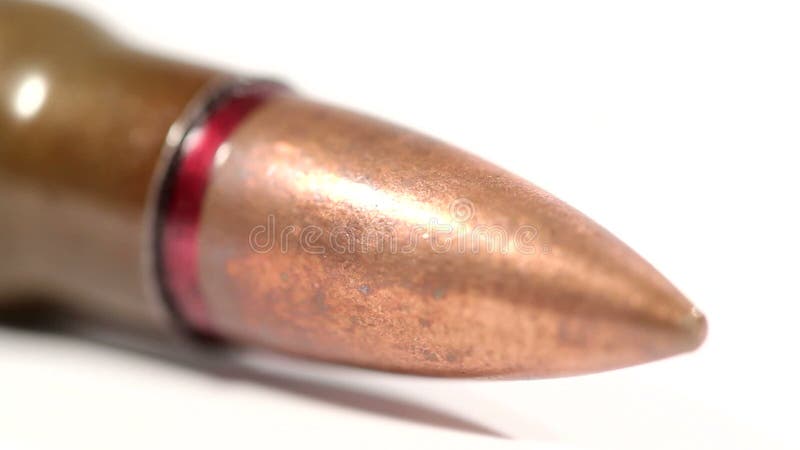 AK-47 Ammunition 7,62x39mm, Defocus on a Lying Single Bullet Head. from ...