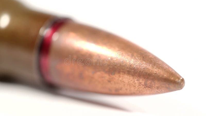 AK-47 Ammunition 7,62x39mm, Defocus on a Lying Single Bullet Head. from ...