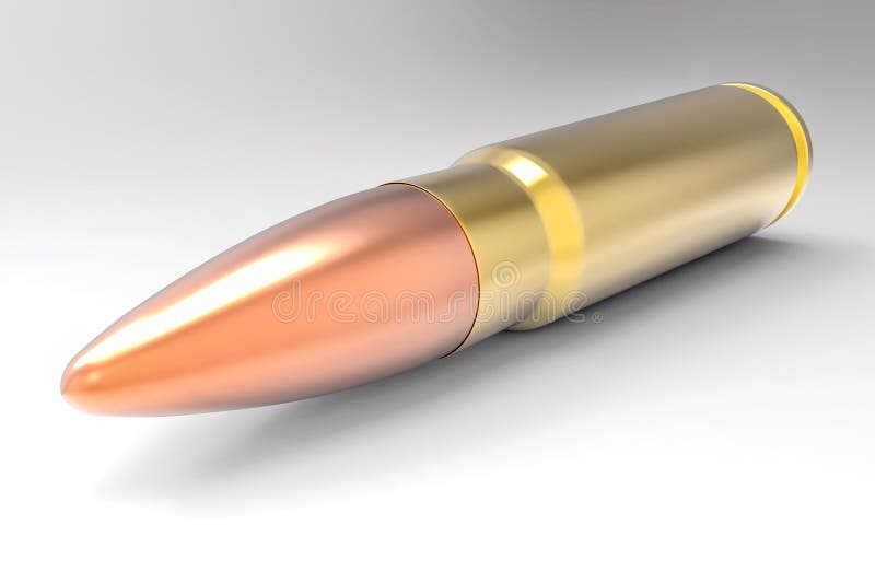 AK47 Bullet stock illustration. Illustration of metal - 62060306