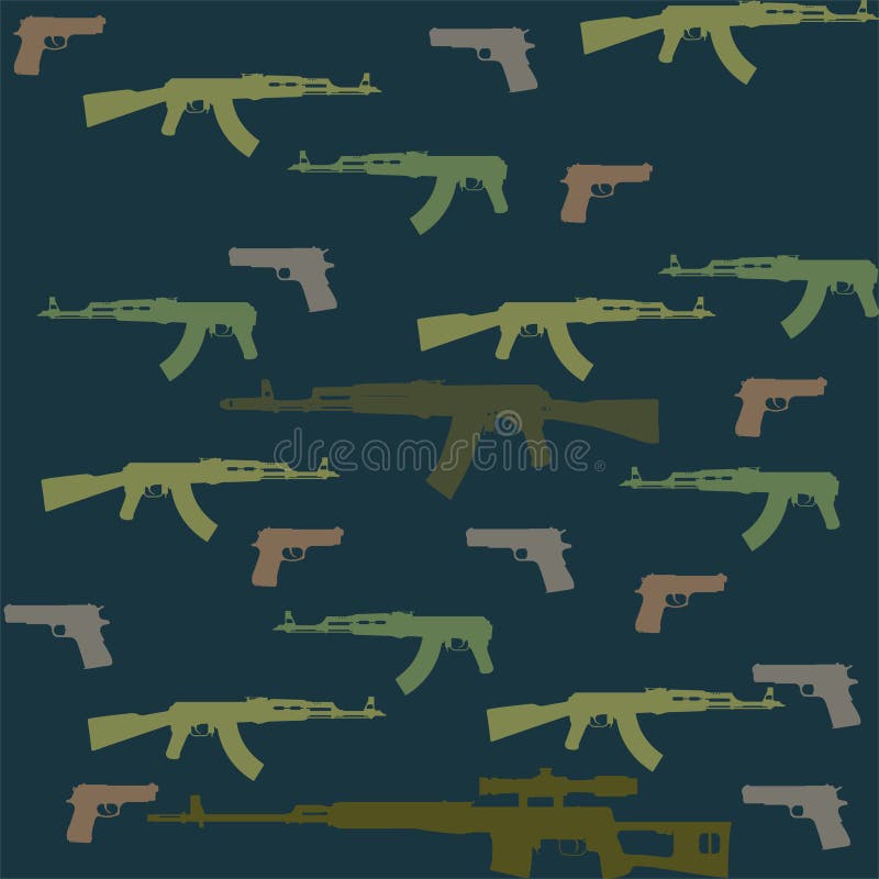 AK Gun Steamless Texture. Vector. Eps Stock Vector - Illustration of ...