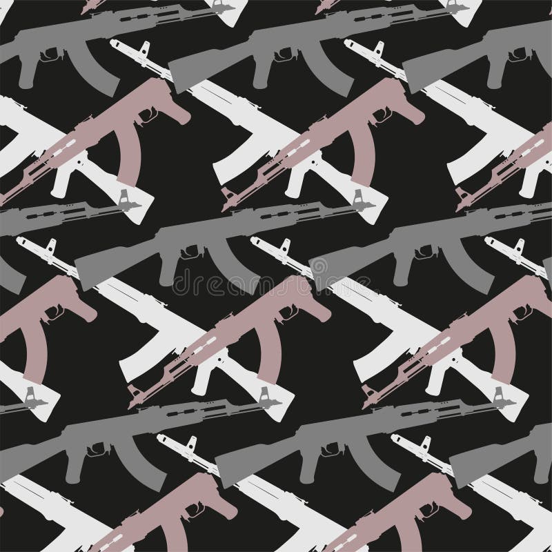 AK Gun Steamless Texture. Vector. Eps Stock Vector - Illustration of ...