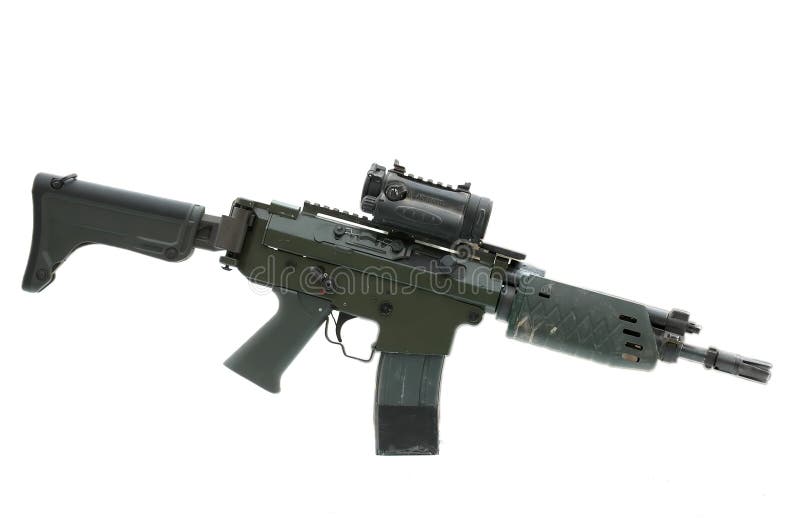AK5C Assault Rifle By Fabrique Nationale Carabine Stock Image - Image ...