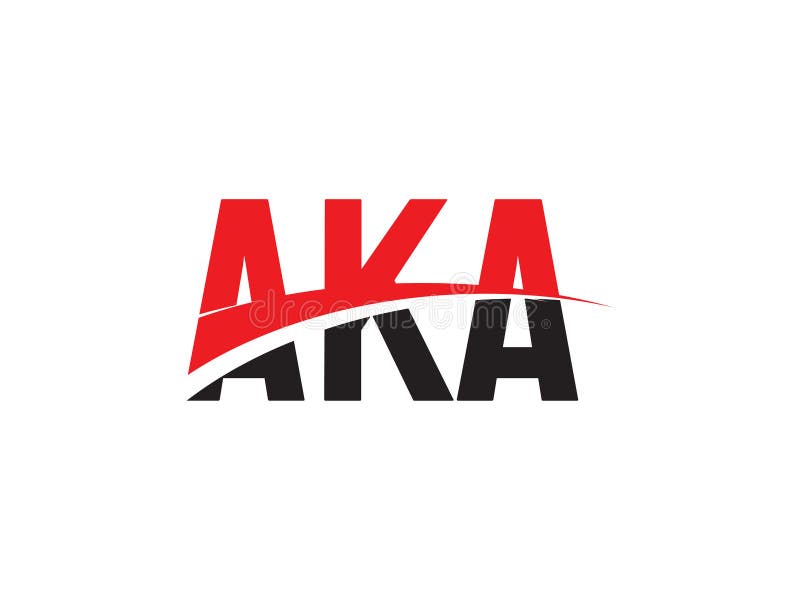 AKA Letter Initial Logo Design Vector Illustration Stock Vector ...