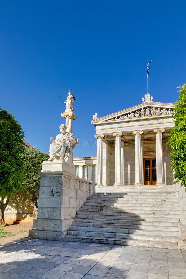 Staty Av Gudinnan Athena, Athens, Grekland Arkivfoto - Bild av ...