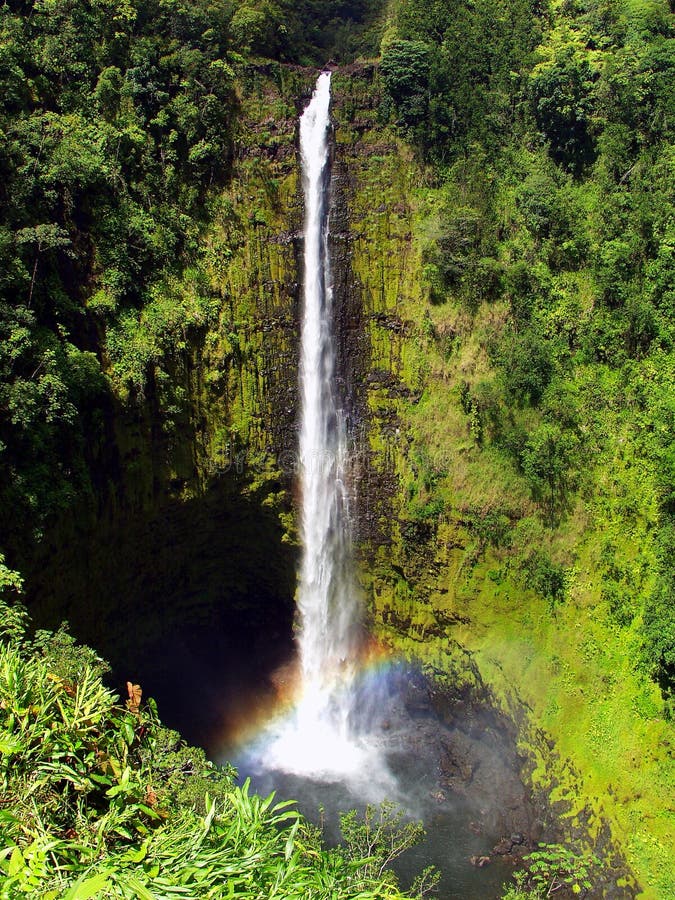 Akaka Falls stock photo. Image of rainbow, falling, water - 330480