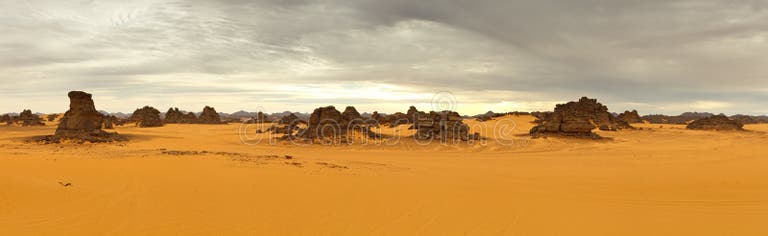Akakus (Acacus) Mountains, Sahara, Libya Stock Image - Image of dusk ...
