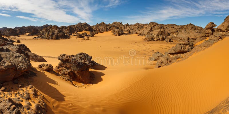 Akakus (Acacus) Mountains, Sahara, Libya Stock Photo - Image of ...