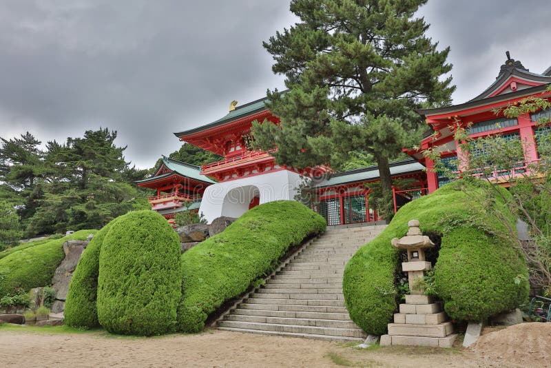 Akama Shrine in Shimonoseki, Japan Stock Image - Image of religion ...