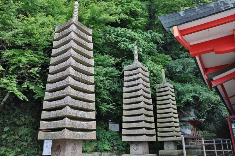Akama Shrine in Shimonoseki, Japan Stock Image - Image of ancient ...