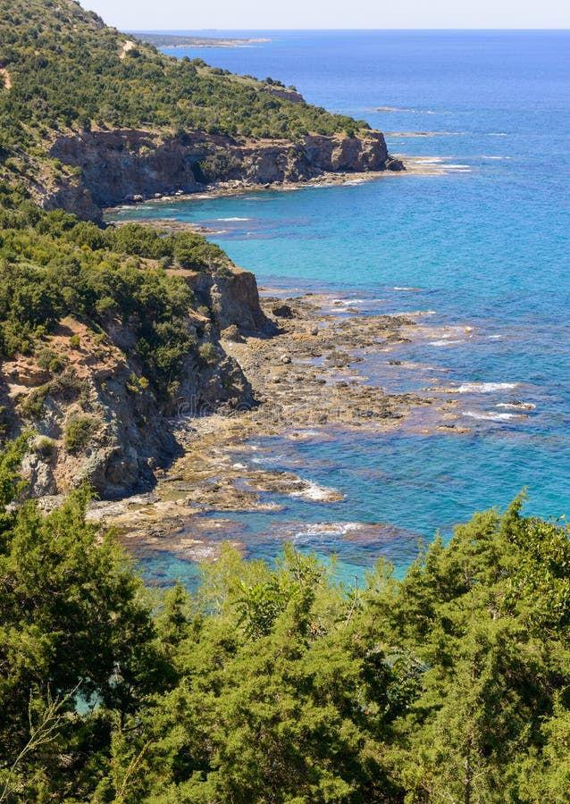 Akamas Area Coastline in Cyprus 3 Stock Image - Image of mediterranean ...