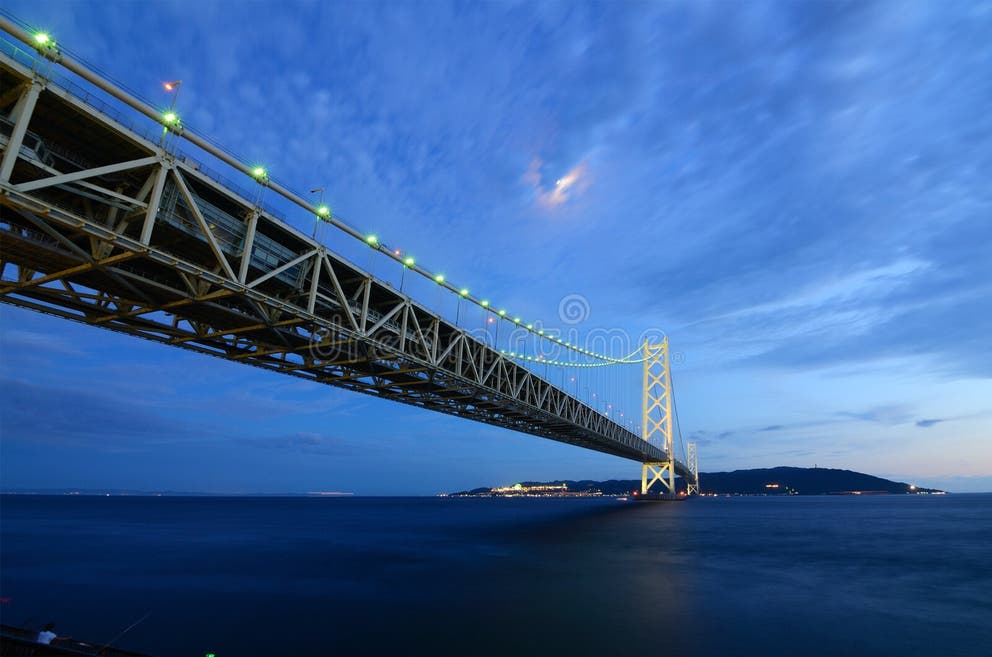 Akashi Bridge stock image. Image of transportation, inland - 20459129