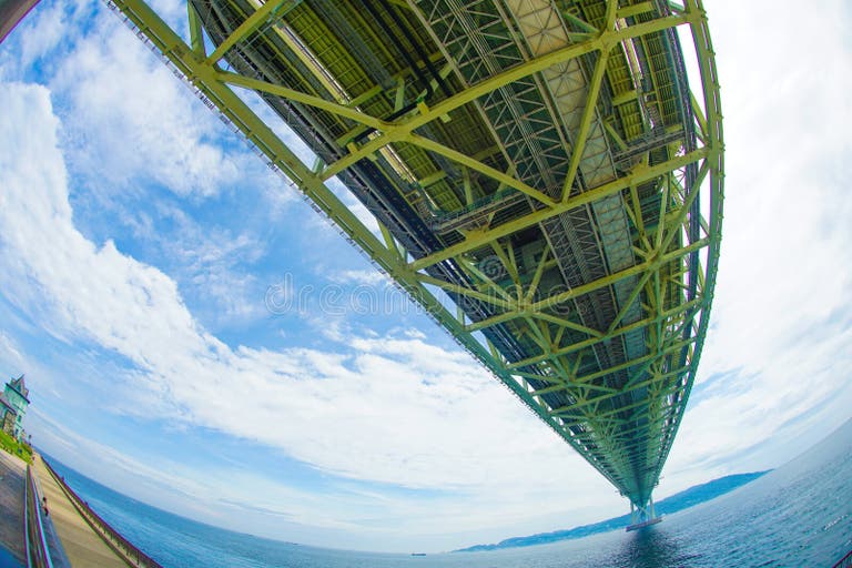 Akashi Strait Bridge stock image. Image of awaji, naruto - 286672505
