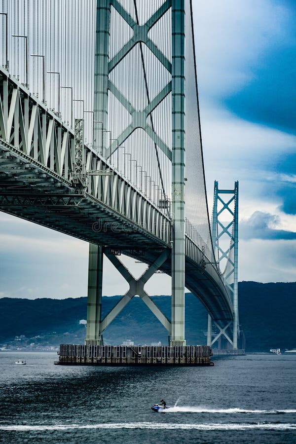 Akashi Strait Bridge stock image. Image of acedil, shiki - 286742865