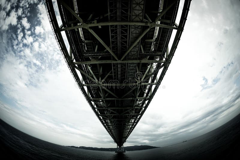 Akashi Strait Bridge stock image. Image of aeiexcl, strait - 286744723