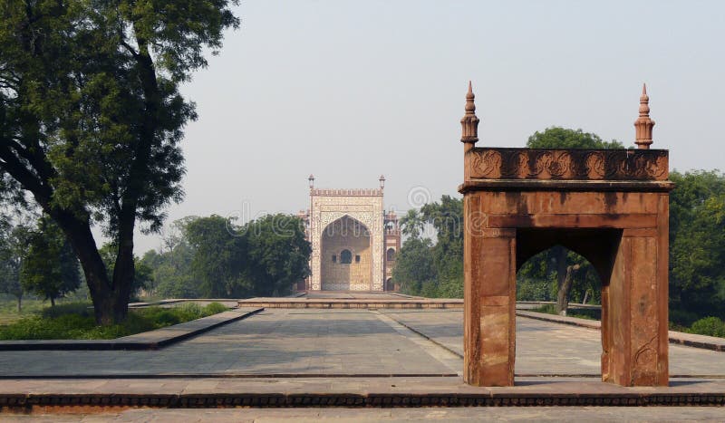 Akbar the Great - Sikandra, Agra, India Stock Photo - Image of great ...