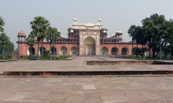 Akbar the Great - Sikandra, Agra, India Stock Photo - Image of great ...