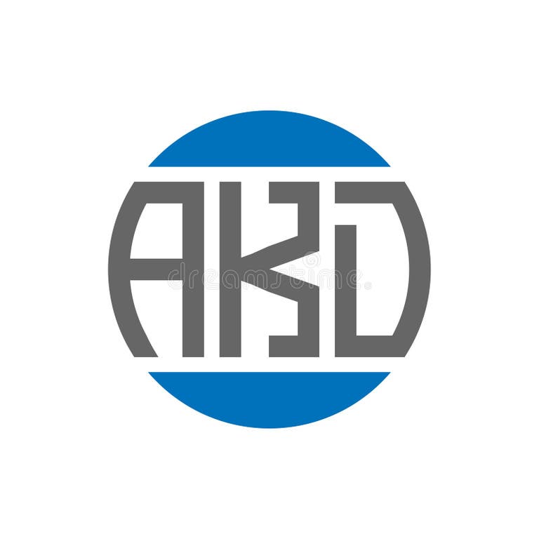 AKD Letter Logo Design on White Background. AKD Creative Initials ...