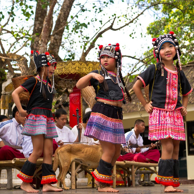 Akha dances editorial image. Image of performance, chiangmai - 24582295