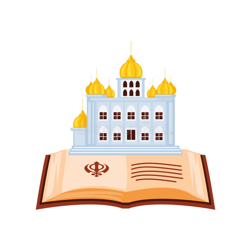 Akhand sahib path sikhism ilustración del vector. Ilustración de punyab ...