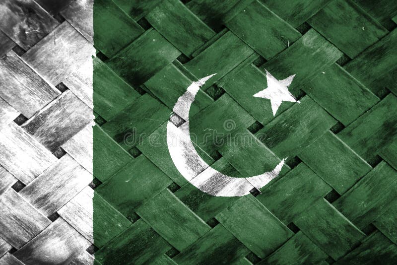 Akistan Flag, Flag on the Wood Stock Image - Image of pattern, country ...
