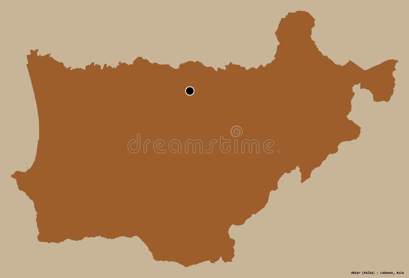 Akkar Governorate Lebanese Republic, Governorates of Lebanon Map Vector ...