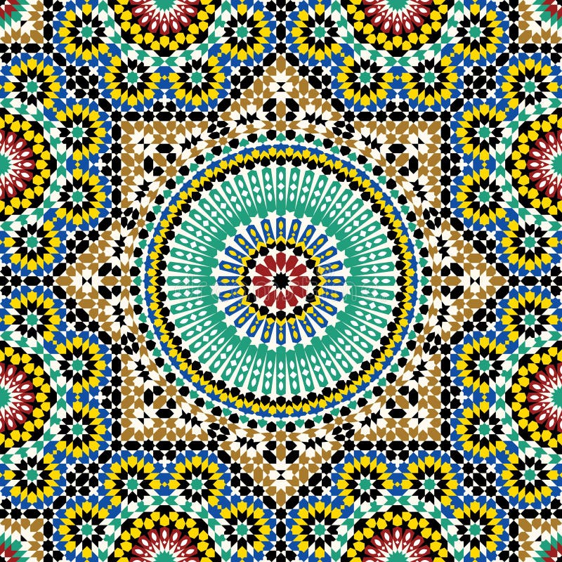 Akram Morocco Pattern Five stock vector. Illustration of painting - 35294989