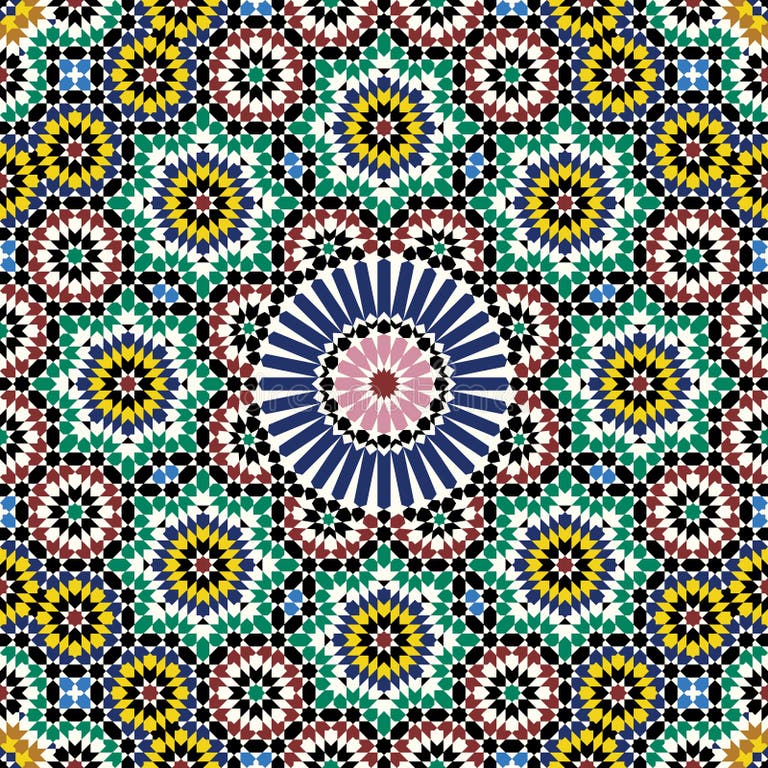 Akram Morocco Pattern Two stock vector. Illustration of islam - 35294786