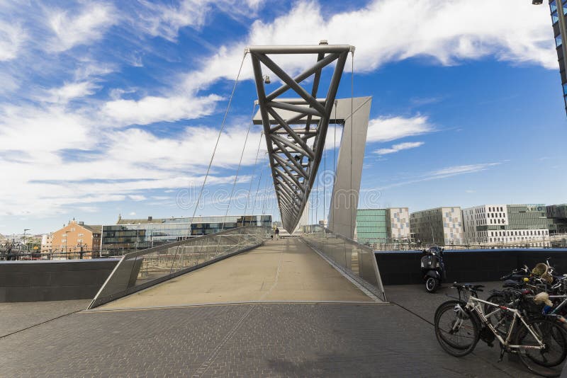 Akrobaten Pedestrian Bridge in Oslo, Norway Editorial Photography ...