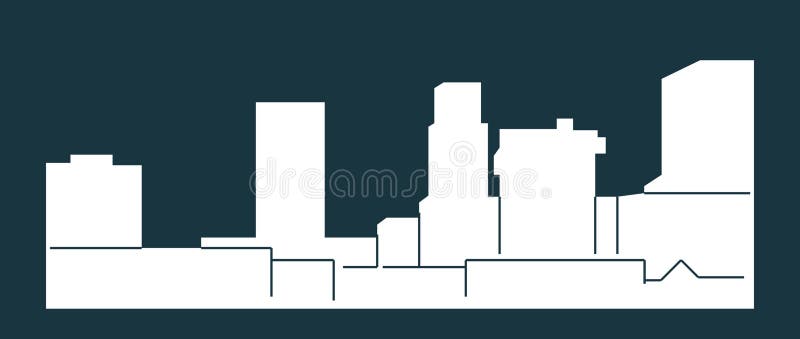 Akron, Ohio City Silhouette Stock Vector - Illustration of cityscape ...