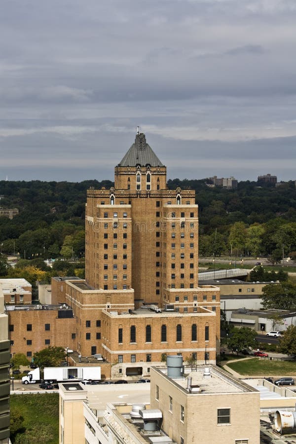 Aerial Photo of the Center of Akron Editorial Photography - Image of ...