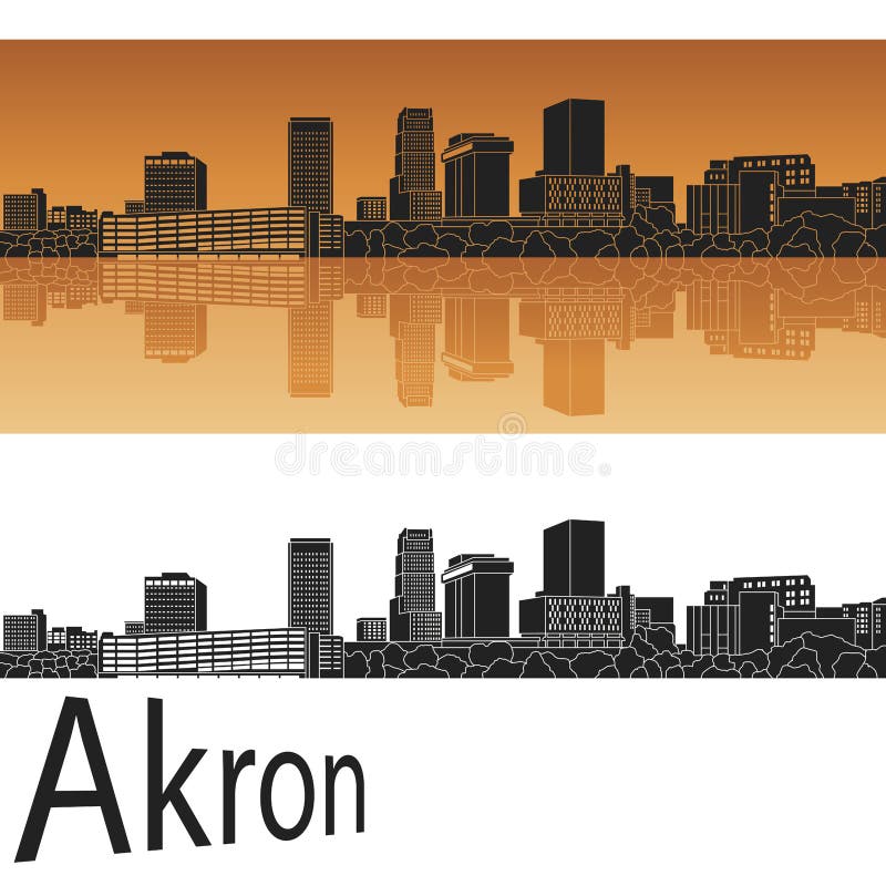 Akron Ohio Skyline Stock Illustrations – 97 Akron Ohio Skyline Stock ...