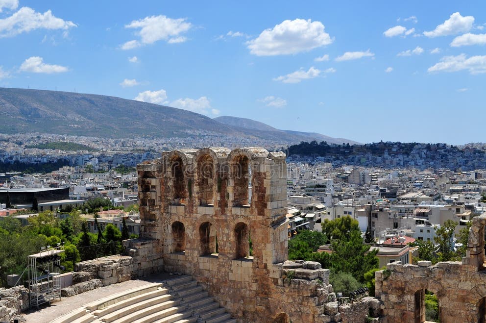 Akropol Aten Grekland arkivfoto. Image of atener, marmor - 33512284