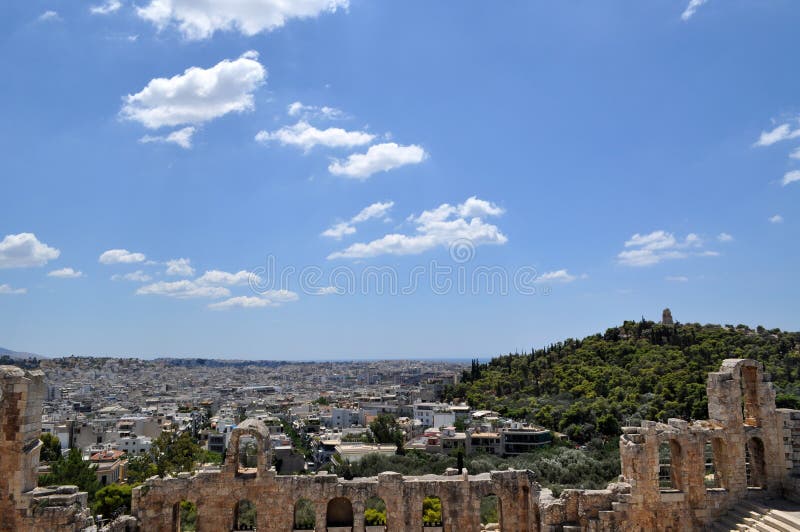 Akropol, Ateny Grecja zdjęcie stock. Obraz złożonej z partenon - 33610260