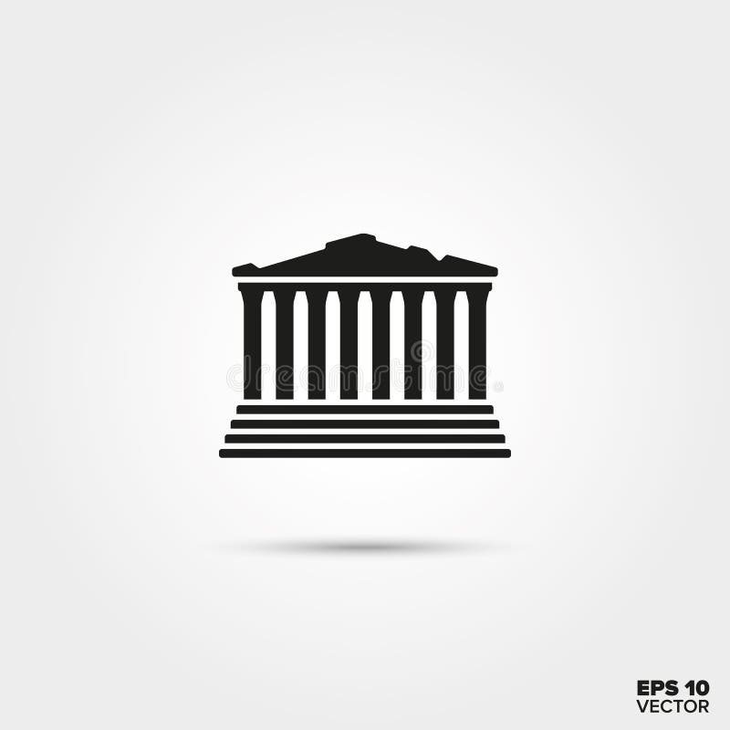 Parthenon, Die Akropolis-Zitadelle in Athen, Griechenland Vektor ...