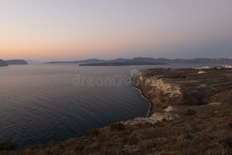 Akrotiri bay stock image. Image of hill, beautiful, equipment - 244165151