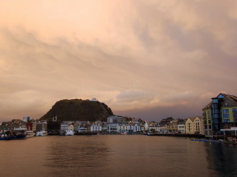 Aksla, Alesund, Norway stock image. Image of destination - 260213723