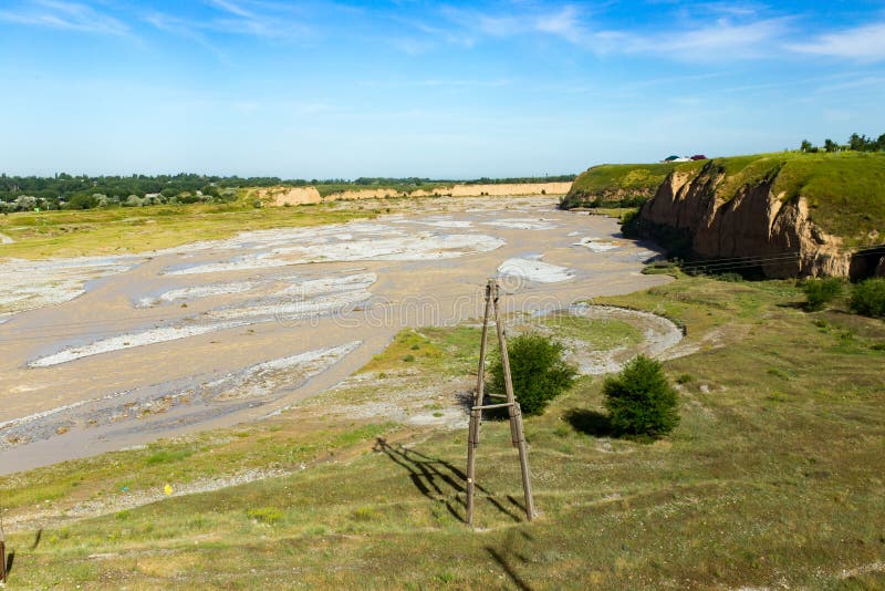 The Aksu River in Kazakhstan in the Spring Stock Photo - Image of ...