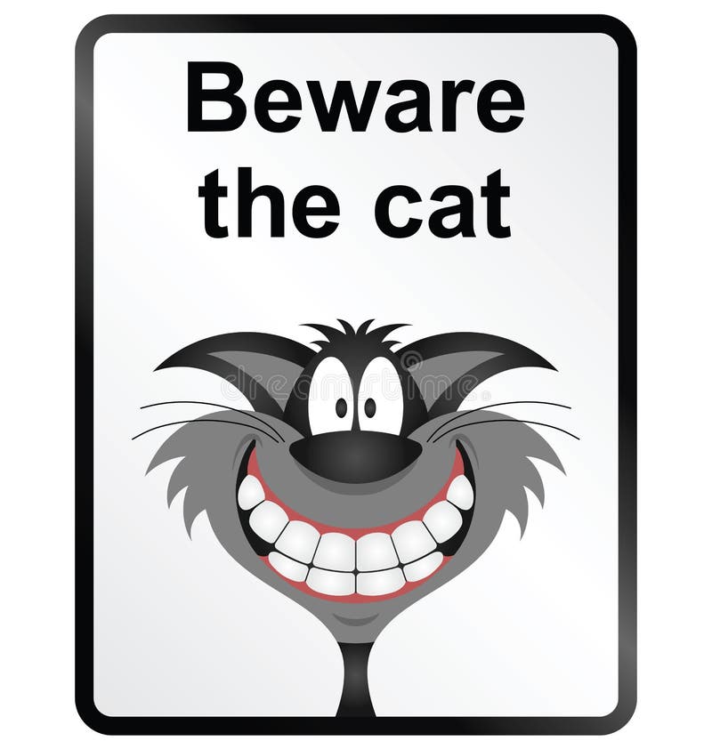 Akta Sig Cat Information Sign Vektor Illustrationer - Illustration av ...