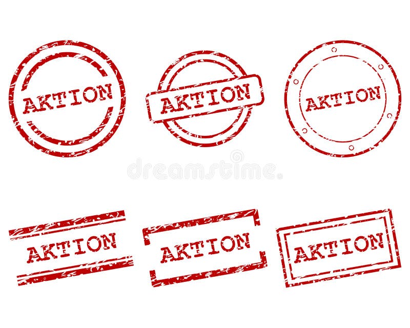Aktion Stamps Stock Illustrations – 2 Aktion Stamps Stock Illustrations ...
