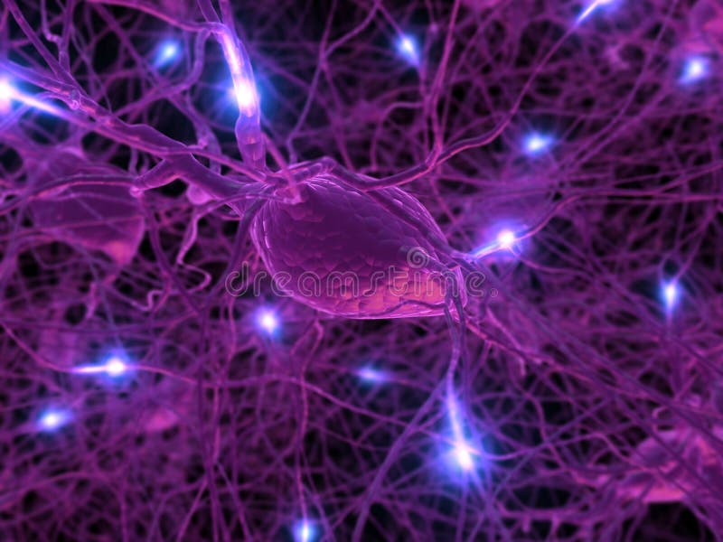 Aktiver Neurit stock abbildung. Illustration von neurit - 2835988