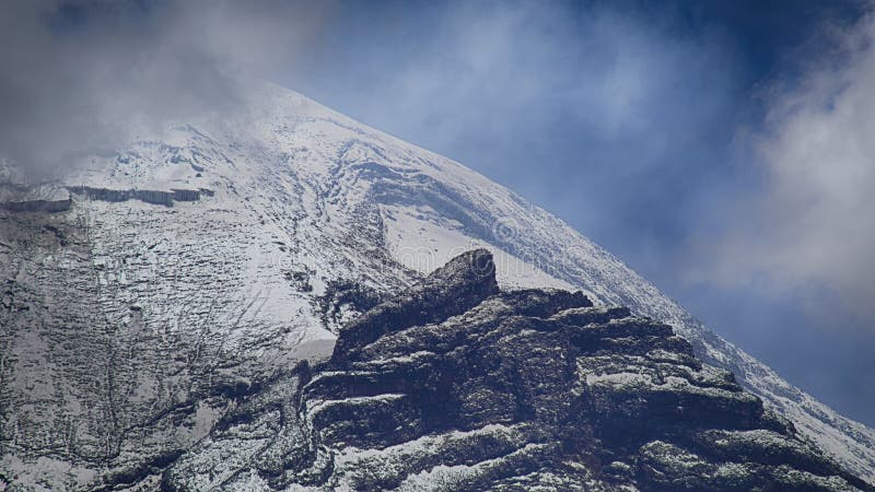 Aktiver Popocatepetl-Vulkan In Mexiko Stockbild - Bild von landschaft ...