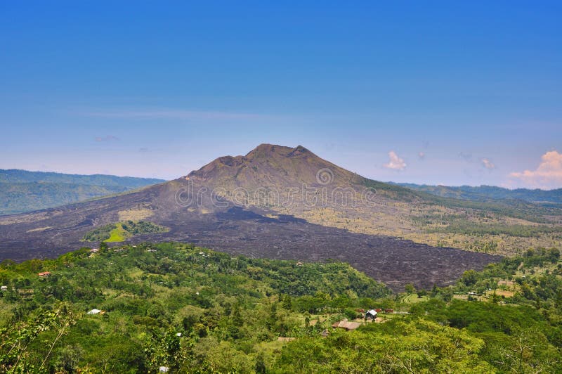 Batur-Vulkan In Bereich Bali, Indonesien Kintamani Bangli Stockfoto ...