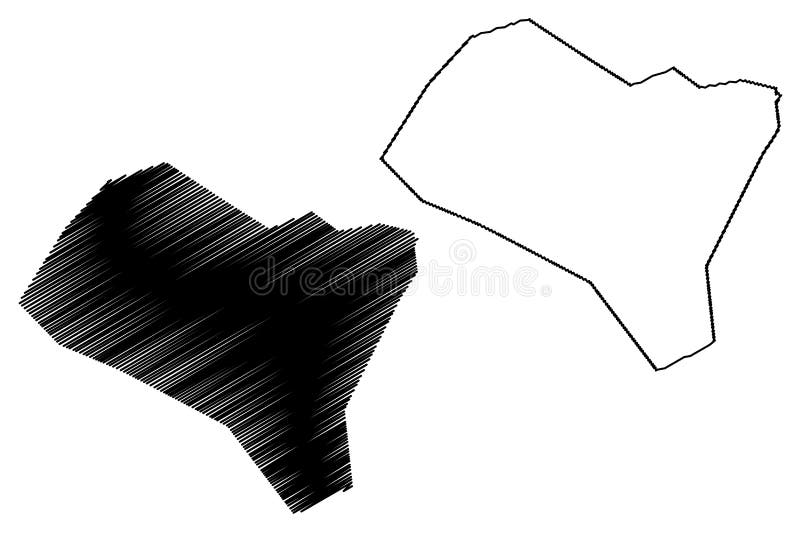 Aktobe City Republic of Kazakhstan Map Vector Illustration, Scribble ...