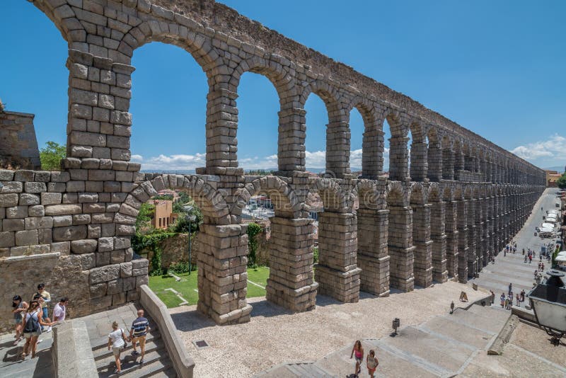 Akwedukt Segovia, Hiszpania Fotografia Editorial - Obraz złożonej z ...
