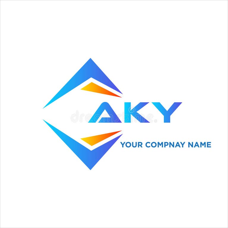 AKY Abstract Technology Logo Design on White Background. AKY Creative ...
