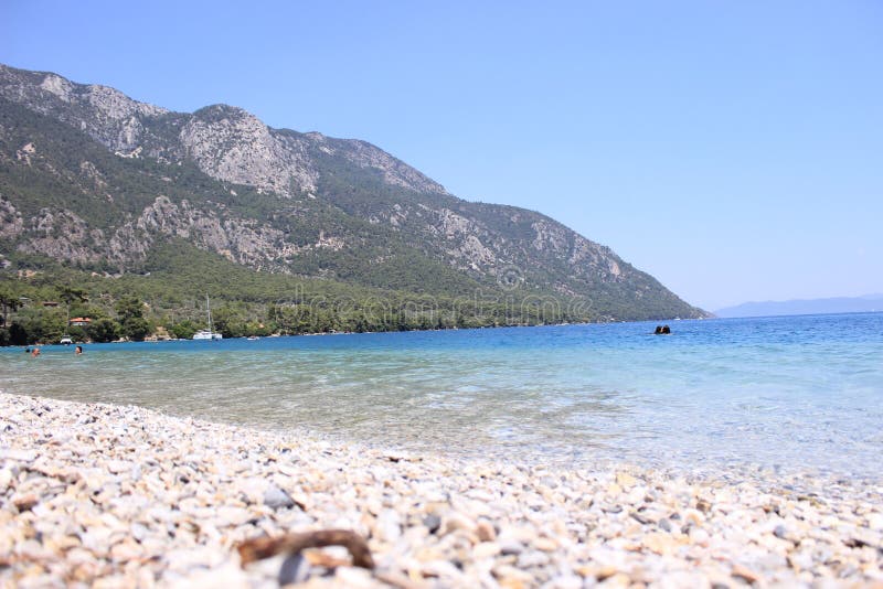 Akyaka, Akbuk stock image. Image of turkish, gravel, pier - 59983133