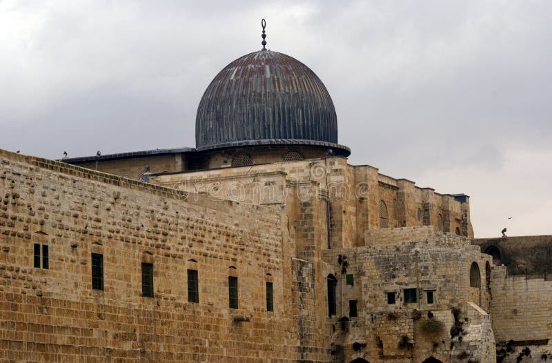 Al Aksa Mosque, Jerusalem, Israel Stock Image - Image of hajj, history ...