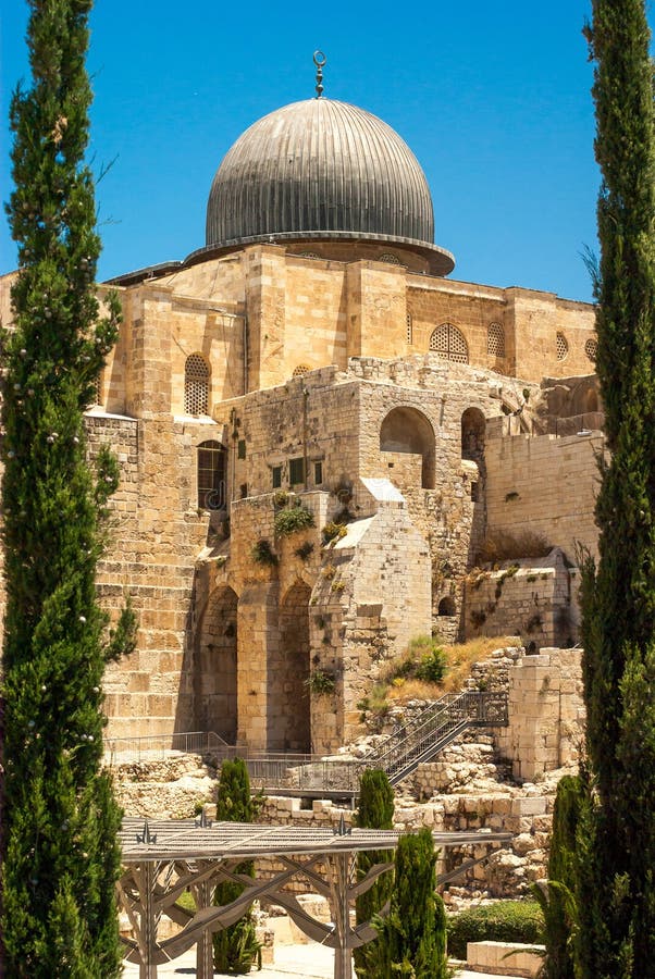 Al Aqsa Mosque in Jerusalem Stock Photo - Image of jerusalem, ancient ...
