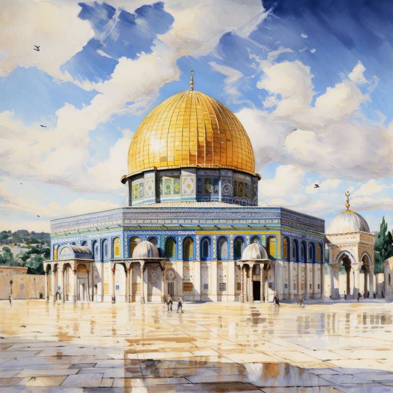 Al Aqsa Mosque Temple Mount Dome of the Rock Stock Photo - Image of ...